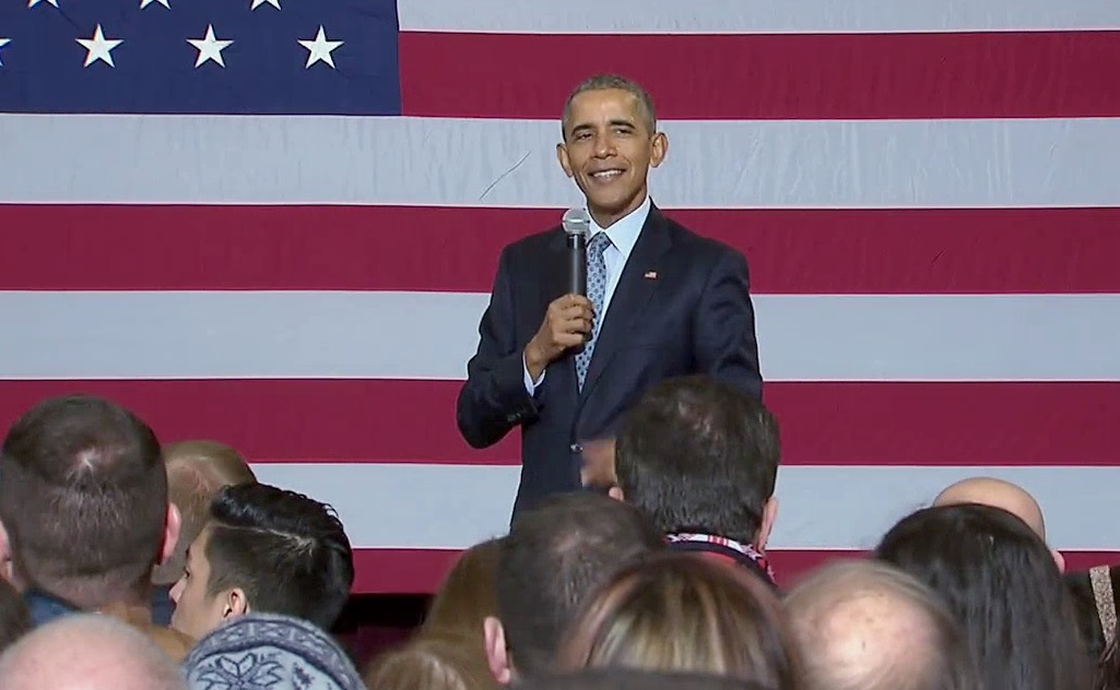 The President Delivers Remarks at the Hoogland Center for the Arts ...