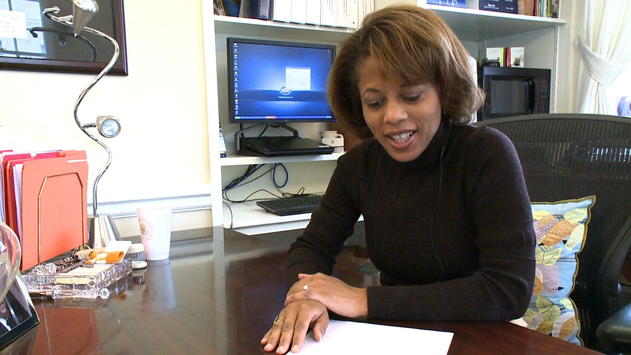 Melody Barnes takes a question from the online audience | The White House