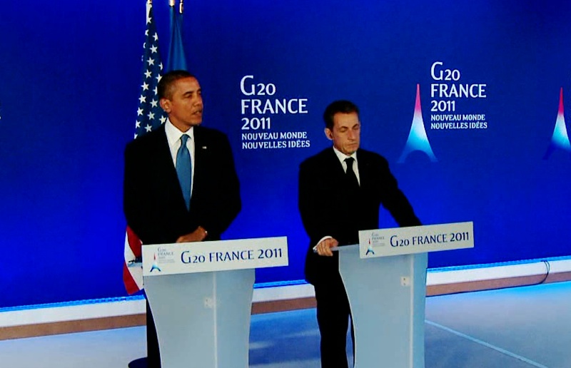 President Obama and President Sarkozy of France Speak on Bilateral ...