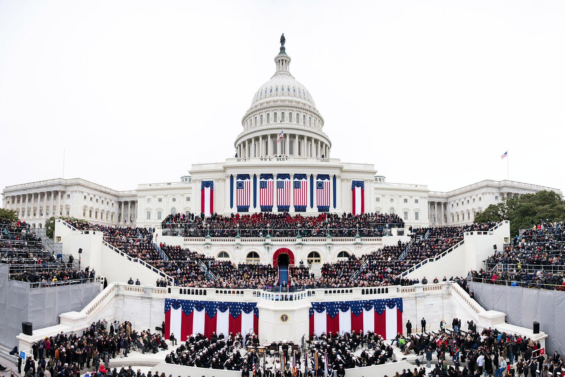 President Obama and Vice President Biden Speak at an Inaugural Luncheon ...