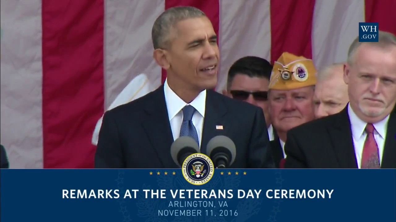 Remarks at the Veterans Day Ceremony | The White House
