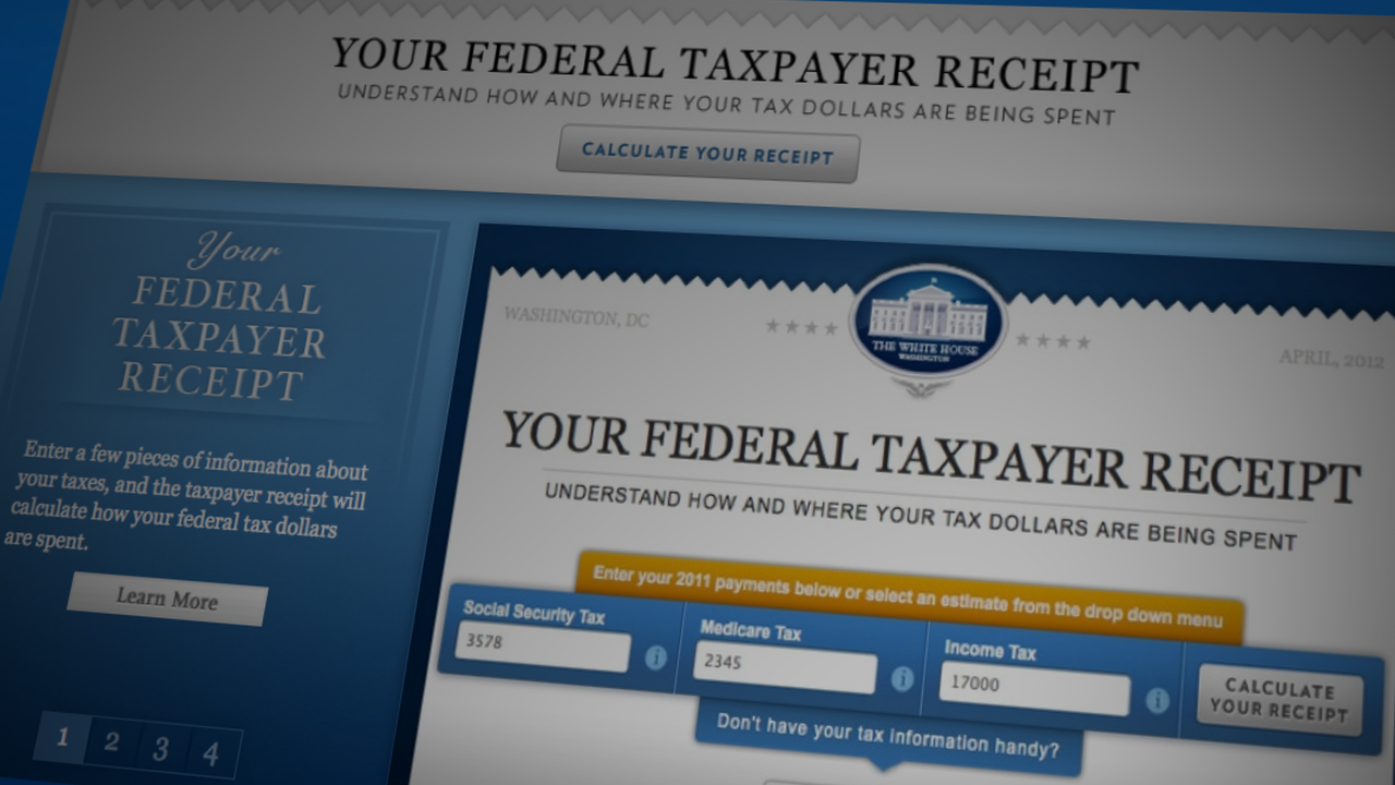 President Obama on the Federal Taxpayer Receipt | The White House