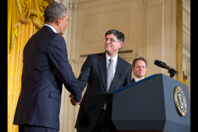 President Barack Obama announces Chief of Staff Jack Lew is his nominee ...