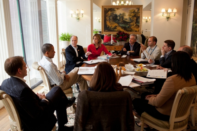 President Barack Obama Meets With Senior Staff | The White House
