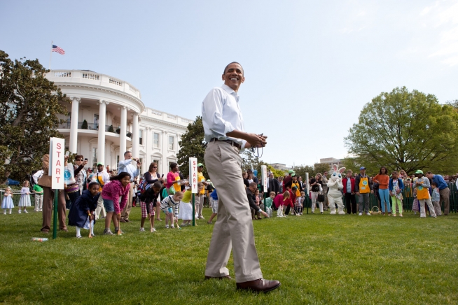 President Barack Obama Reacts To The Crowd | The White House