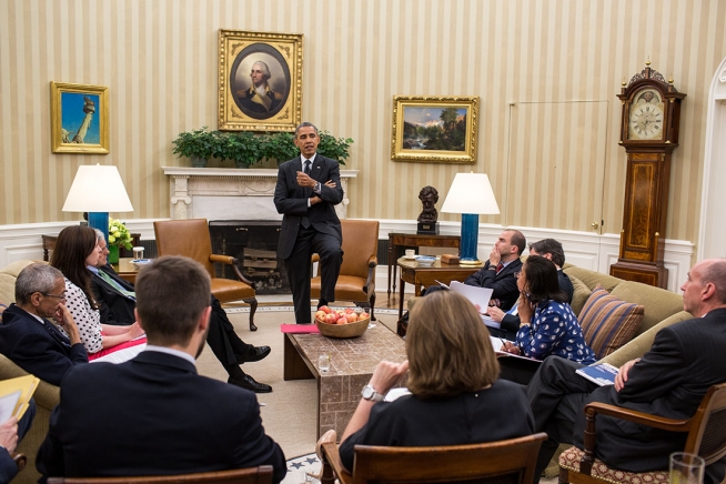 Meeting with Senior Advisors in the Oval Office | The White House