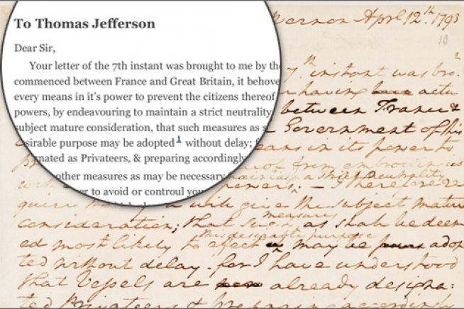 A letter from George Washington to Thomas Jefferson | The White House