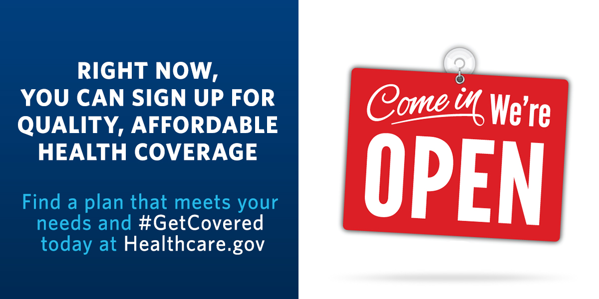You can sign up for health coverage today. | The White House