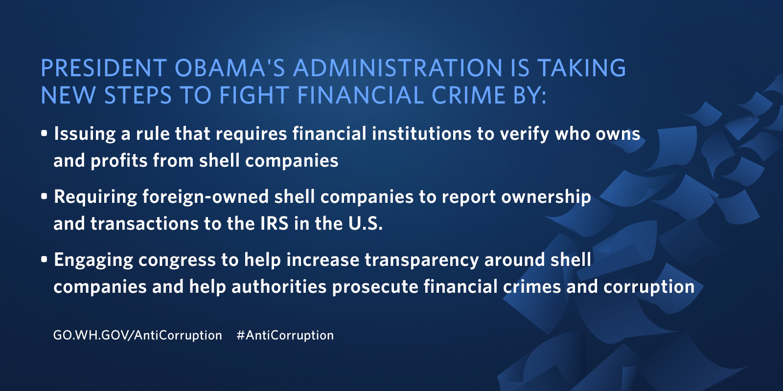 President Obama's Efforts on Financial Transparency and Anti-Corruption ...
